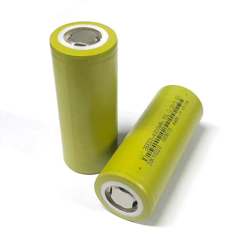 Cylindrical Shape LFP Battery Cell 26700 3.2V 4000mah 2C Discharge Rate ...